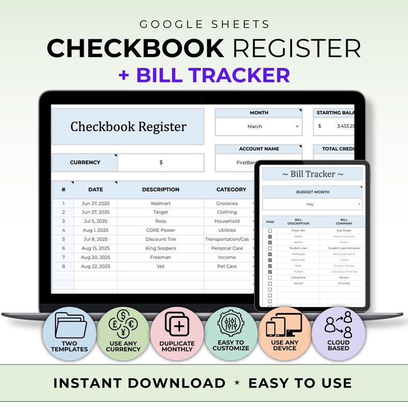 Checkbook - Etsy