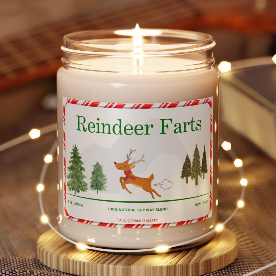 Reindeer Farts Candle Funny Candles Humorous Gifts Gag Gift Idea ...