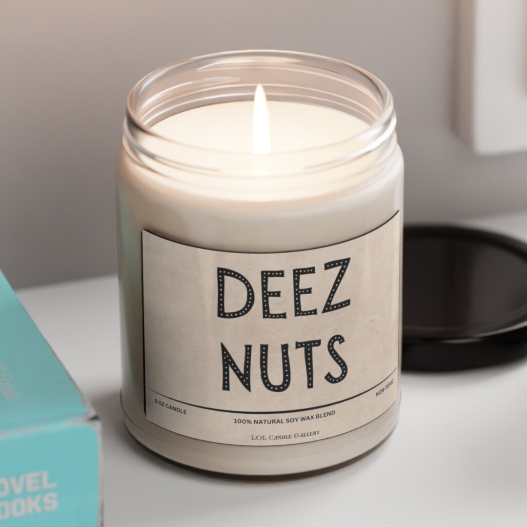 Deez Nuts Candle Funny Candle Gift Humorous Gift Hilarious Candle ...