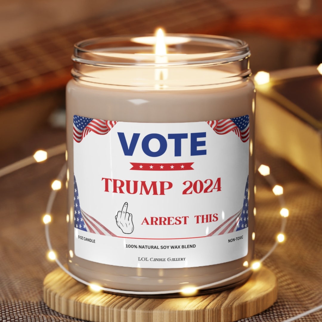 Vote Donald Trump 2024 Candle Trump Candle President Donald Trump Merch ...