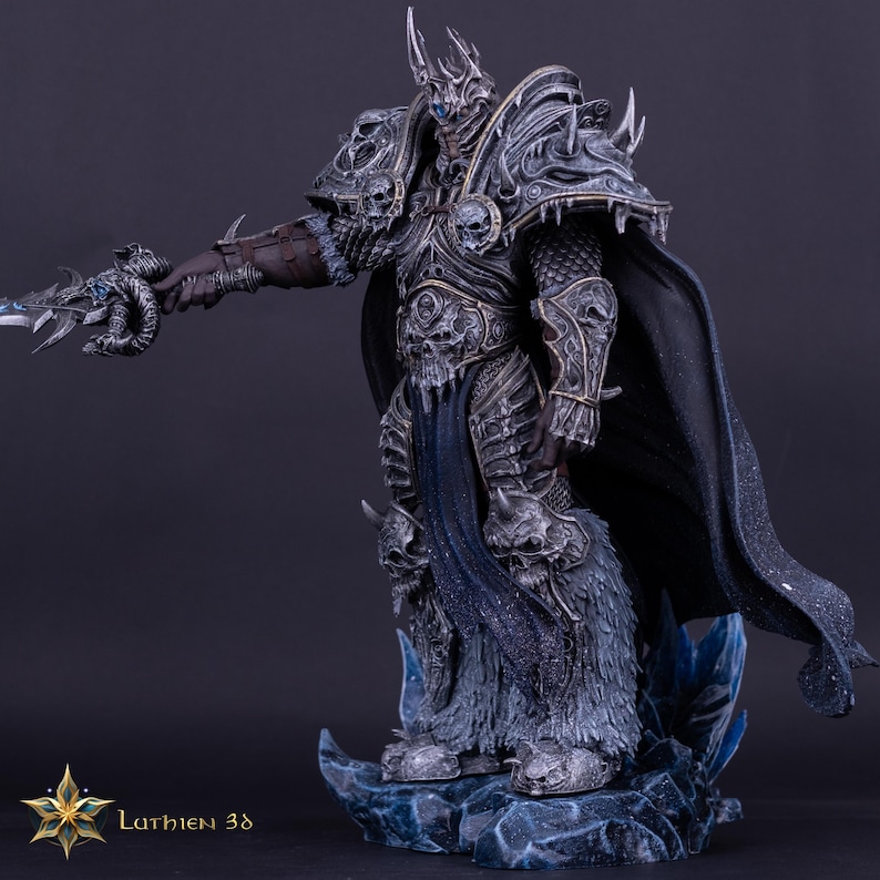 Lich King Figure – World of Warcraft Statue – 3D SLA Printed Resin ...