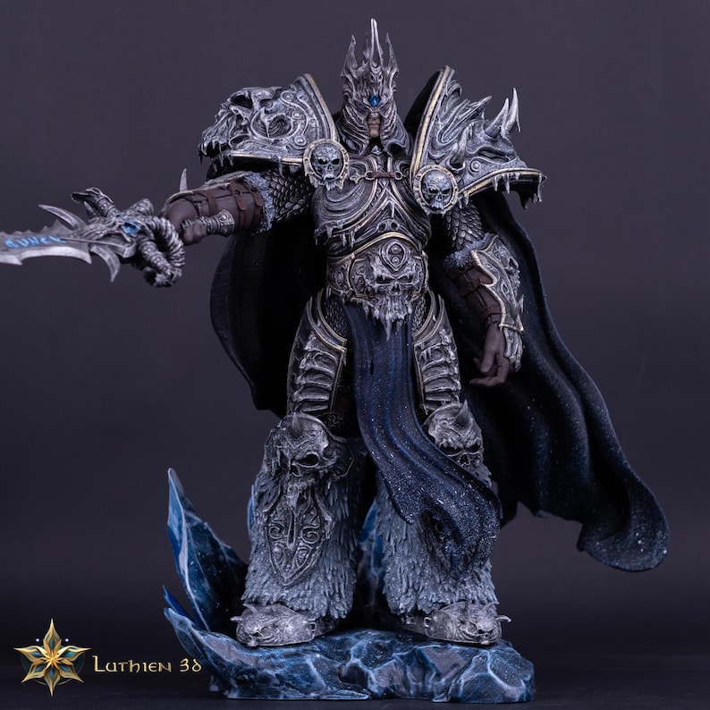 Lich King Figure – World of Warcraft Statue – 3D SLA Printed Resin ...