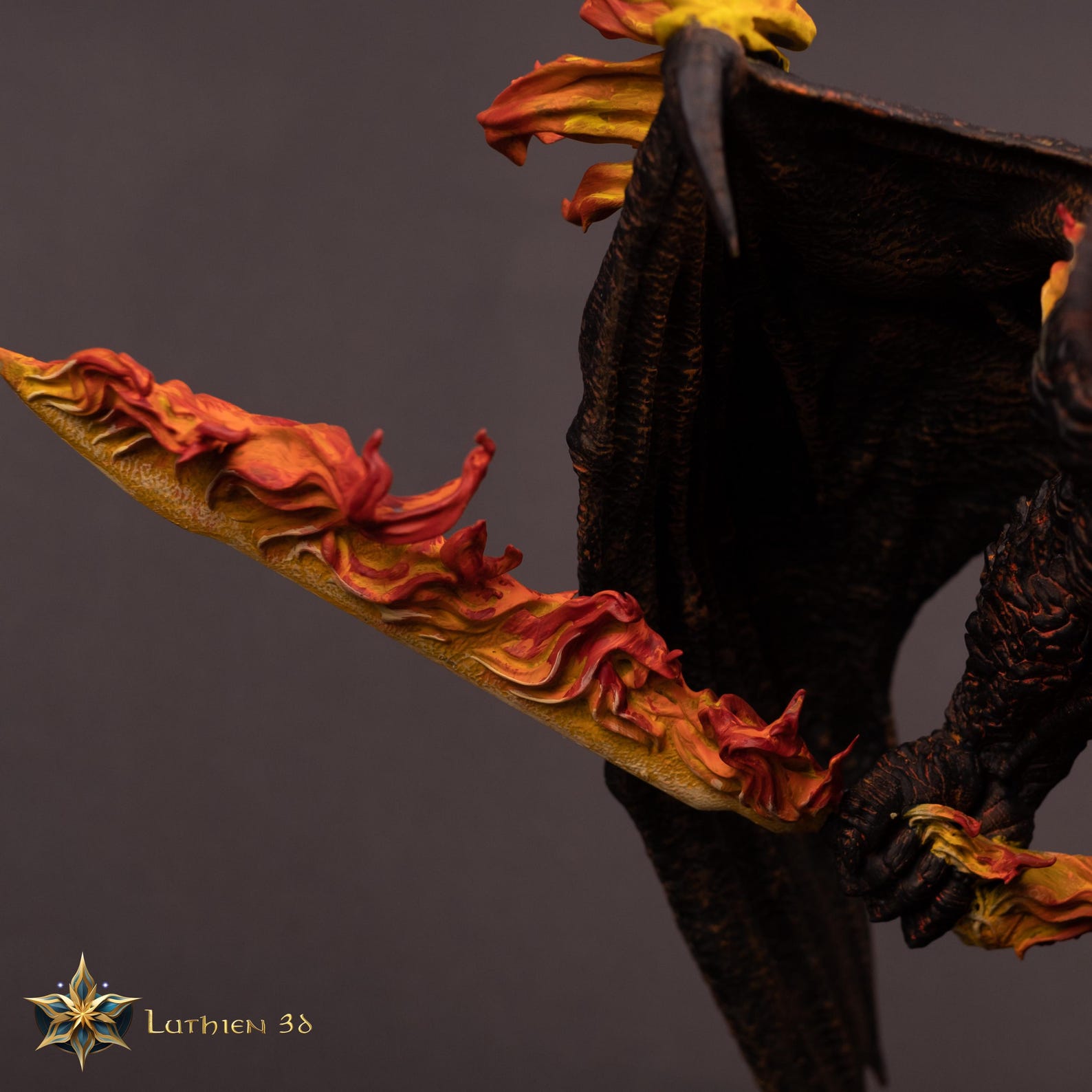 Handcrafted 3D Printed Balrog Figure – Lord of the Rings Inspired Resin ...