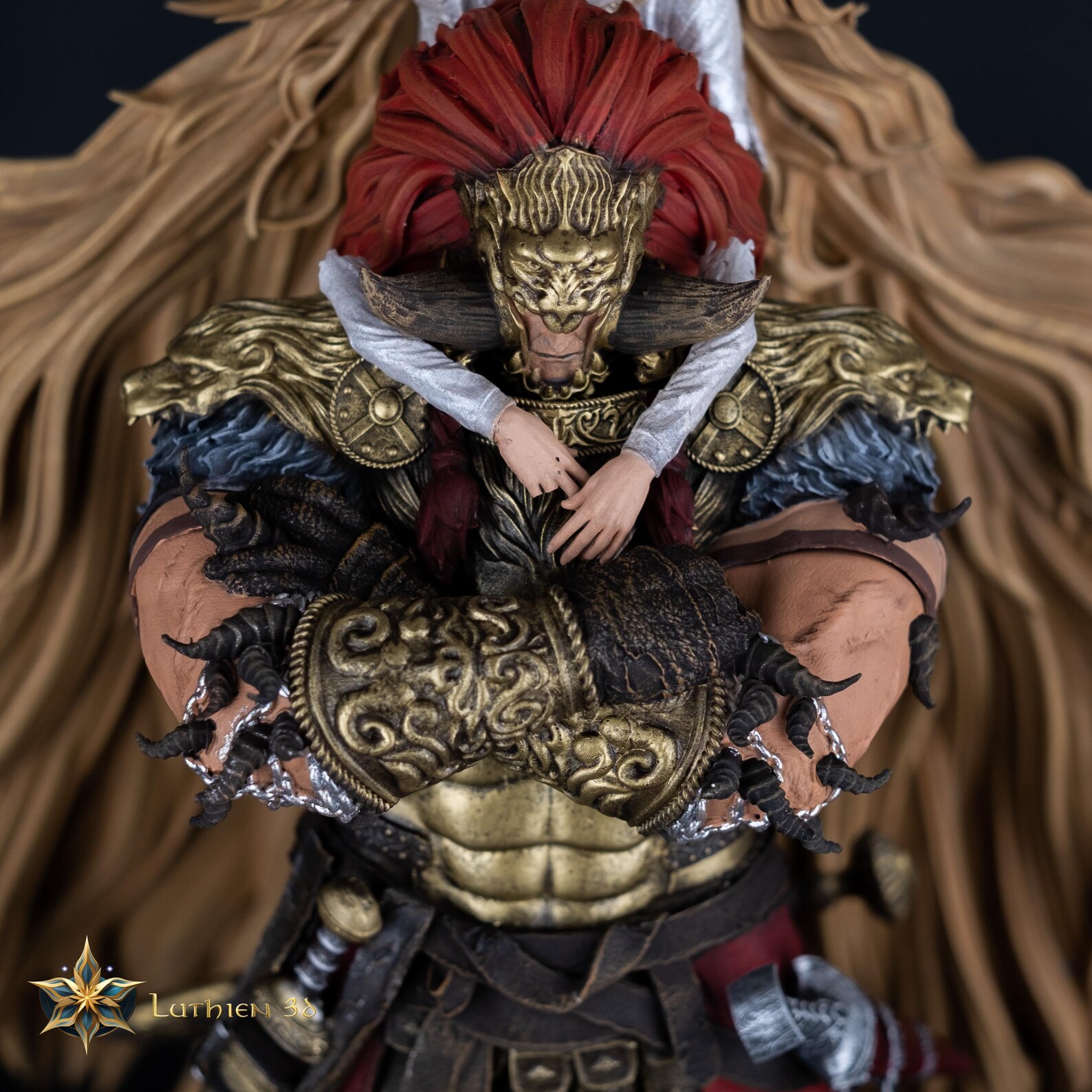 Royal Consort Radahn and Miquella Statue - Elden Ring Inspired Resin ...