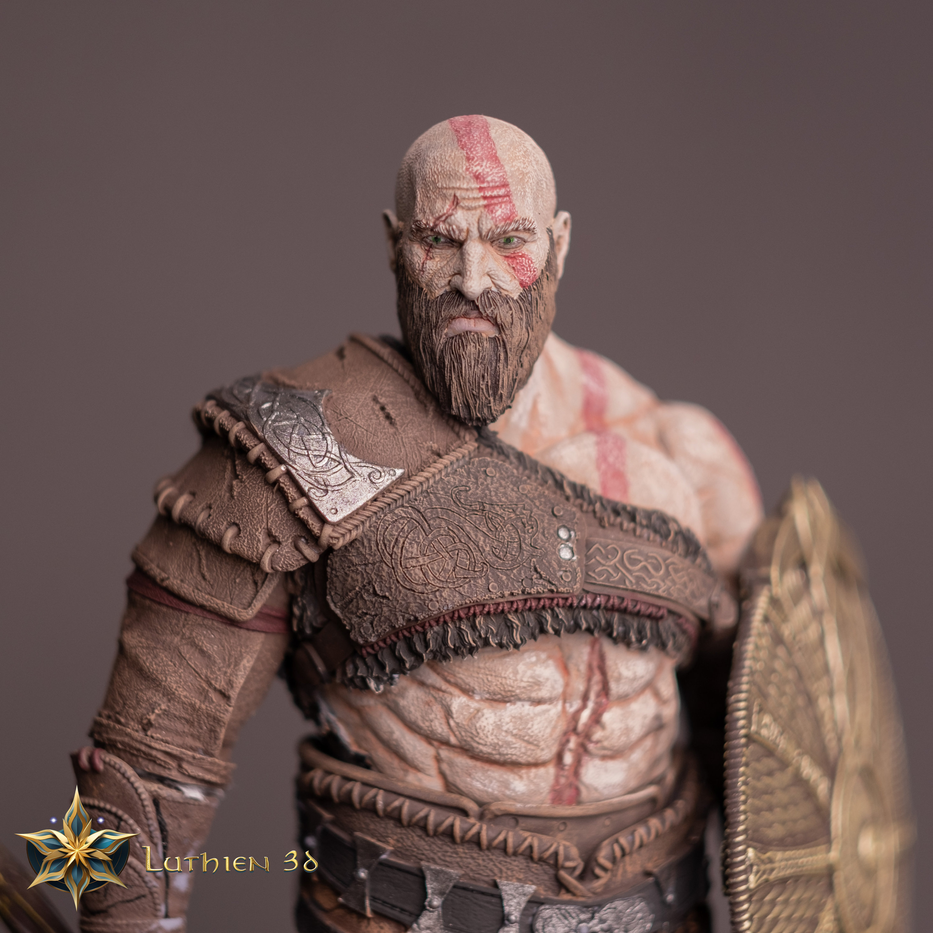 Kratos 3d Statue God of War Figure Hand-painted Masterpiece - Etsy