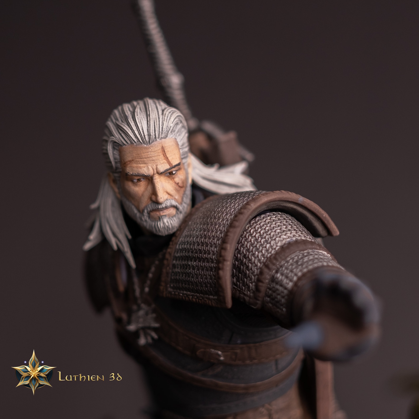 The Witcher Geralt Figure - 3d Geralt of Rivia Resin Statue ...