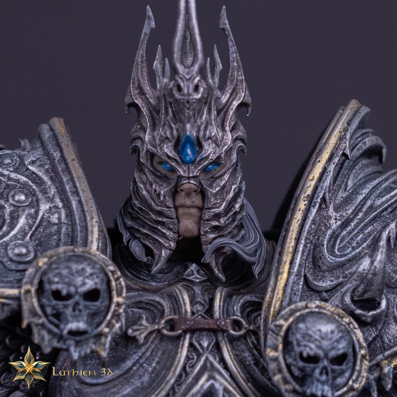 Lich King Figure – World of Warcraft Statue – 3D SLA Printed Resin ...