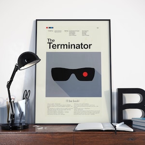 The Terminator Inspired Mid-century Modern Print | 12"x18" or 18"x24 ...