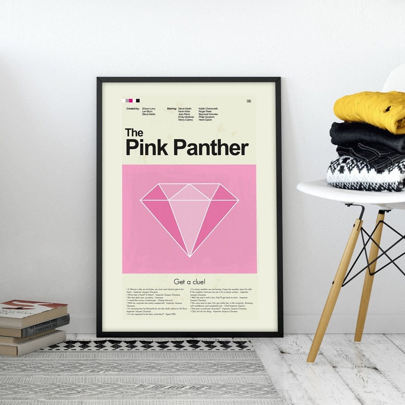 Pink Panther Poster - Etsy