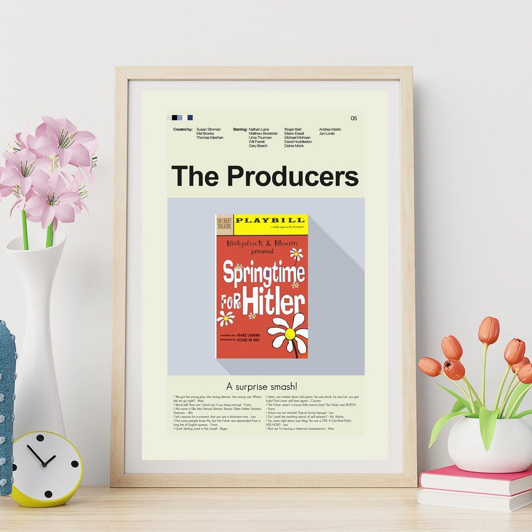 The Producers - Springtime for Hitler Playbill | 12"x18" or 18"x24 ...