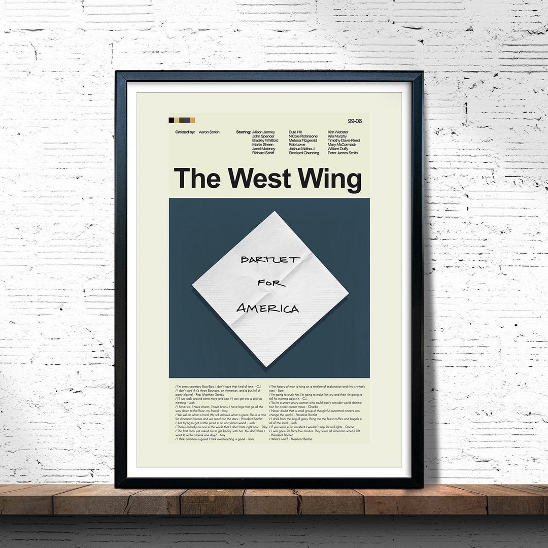 The West Wing Bartlet for America 12x18 or 18x24 Print Only - Etsy