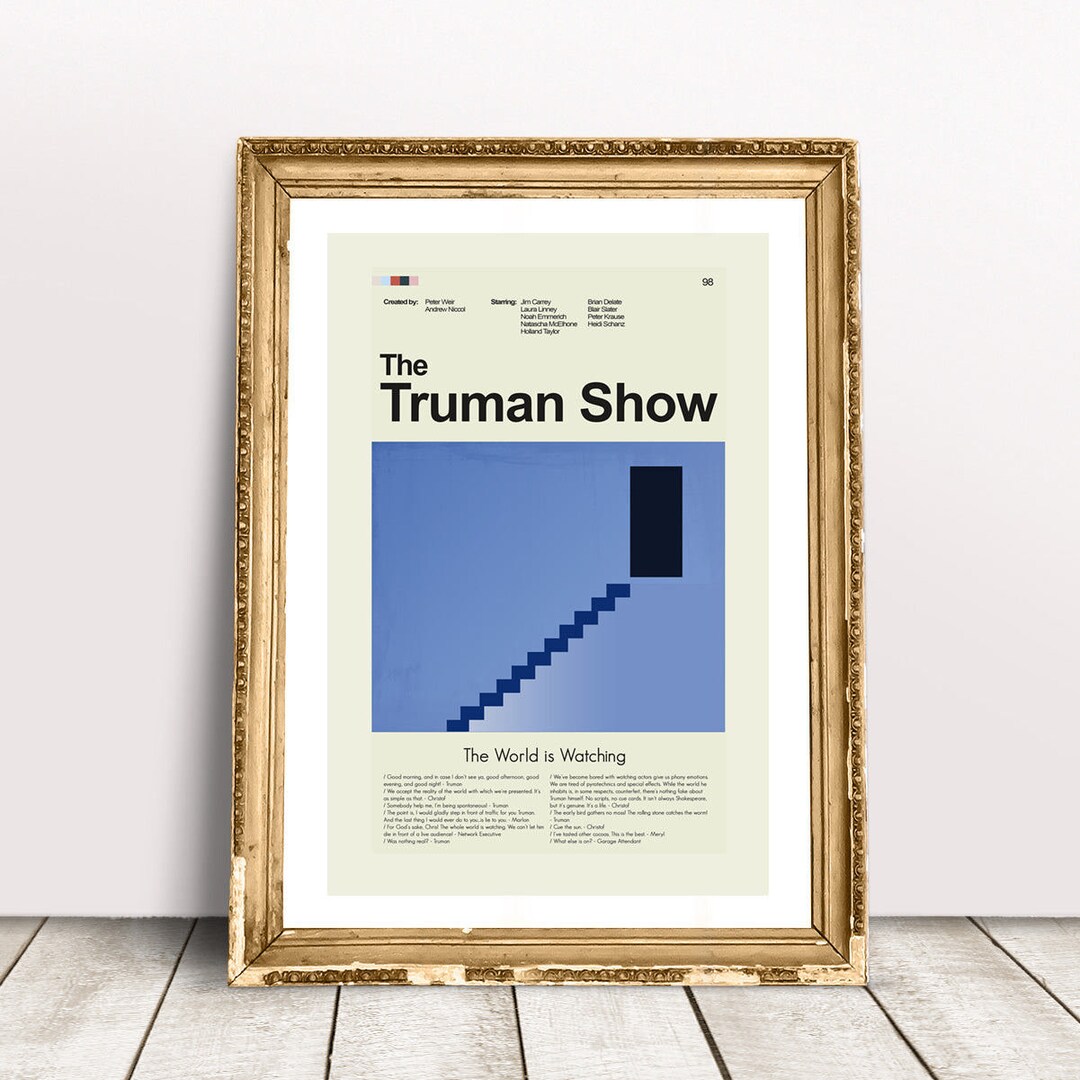 The Truman Show Mid-century Modern Print | 12"x18" or 18"x24" Print ...