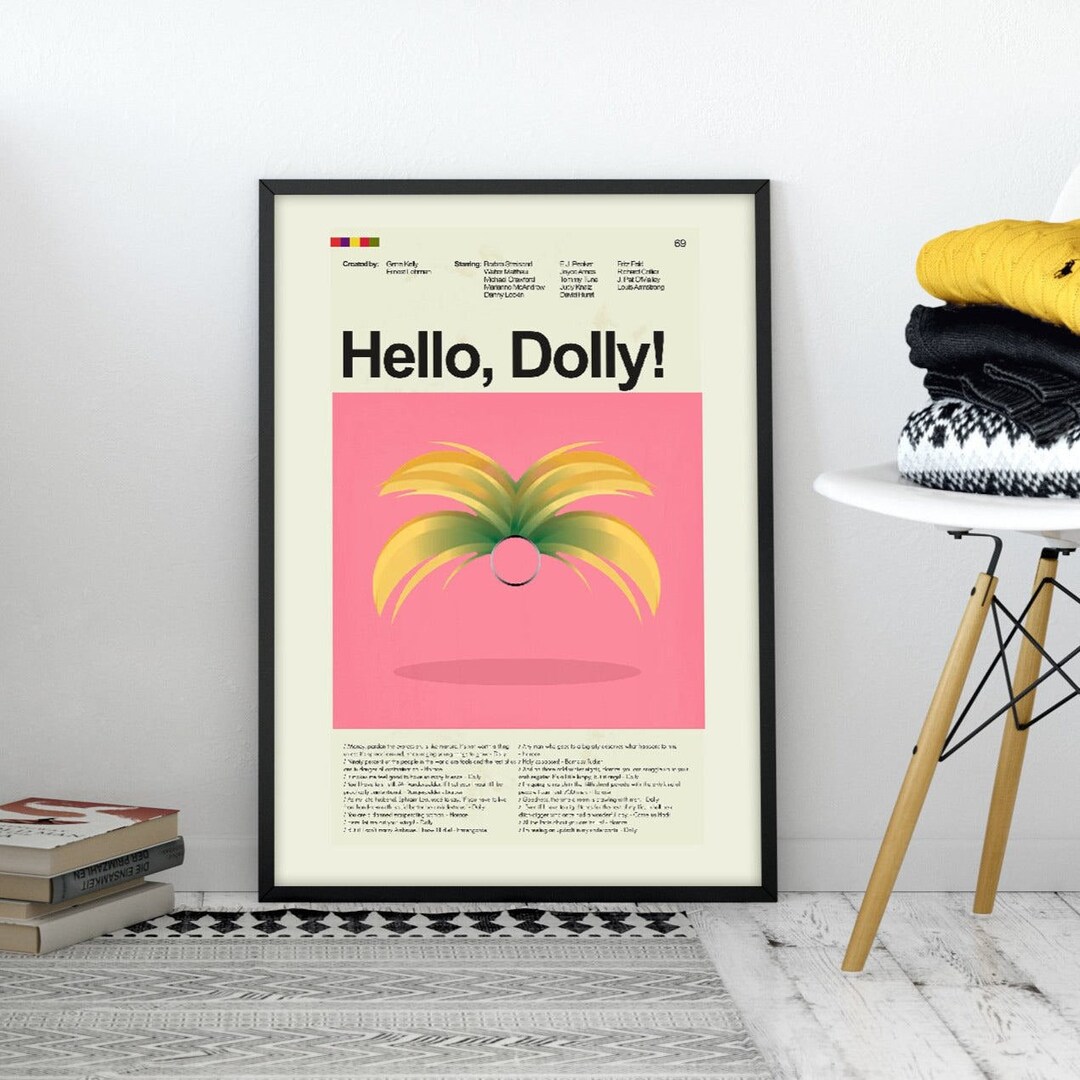 Hello Dolly! Inspired Mid-century Modern Print | 12"x18" or 18"x24 ...