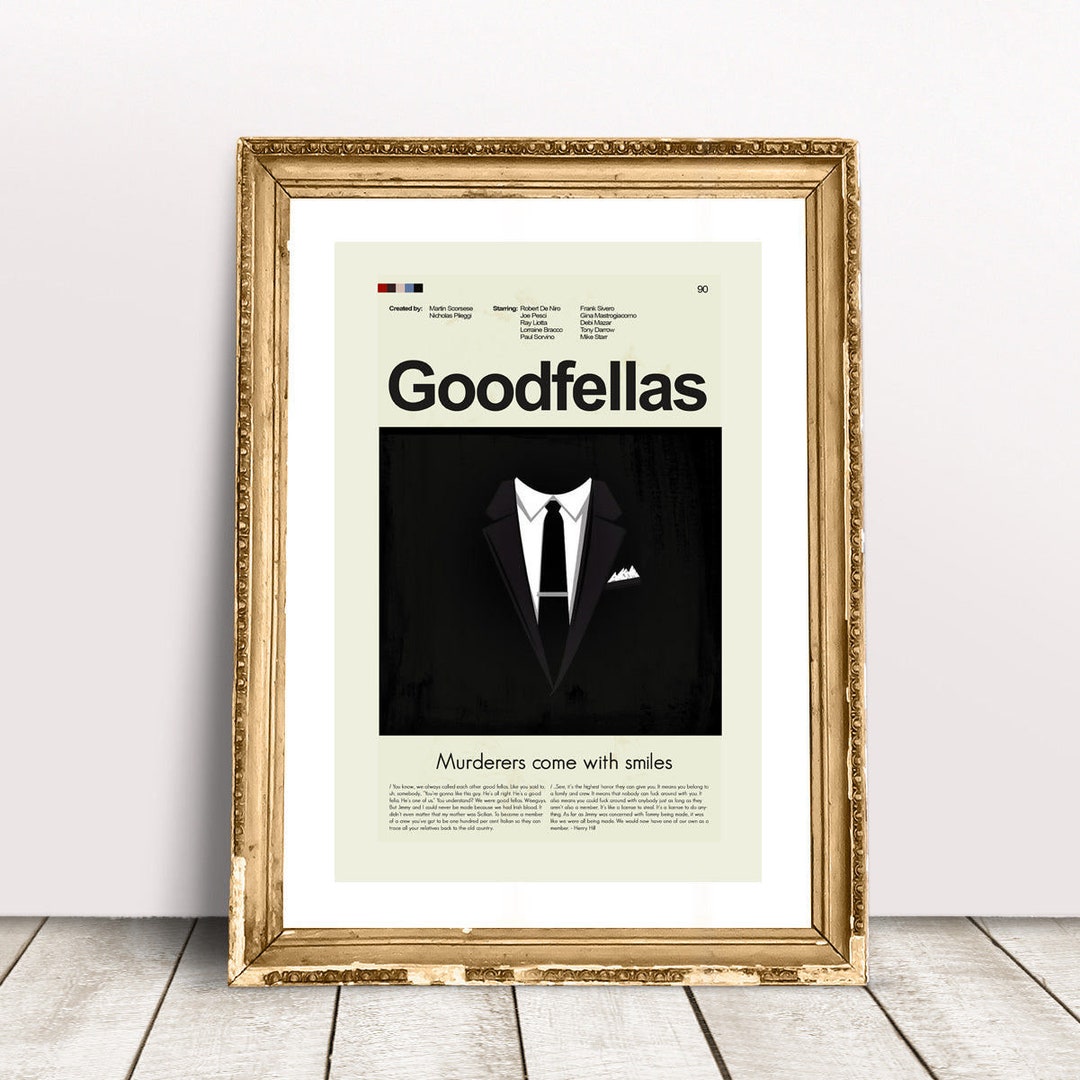 Goodfellas Inspired Mid-century Modern Print | 12"x18" or 18"x24" Print ...