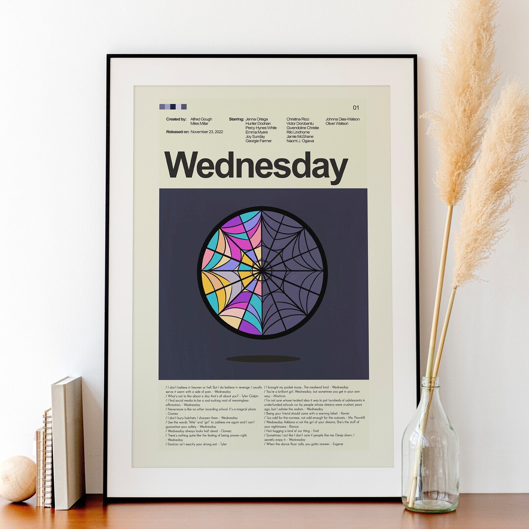 Wednesday (season 1) - Window | 12"x18" or 18"x24" Print Only - Etsy