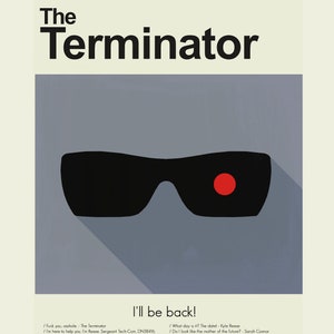 The Terminator Inspired Mid-century Modern Print | 12"x18" or 18"x24 ...
