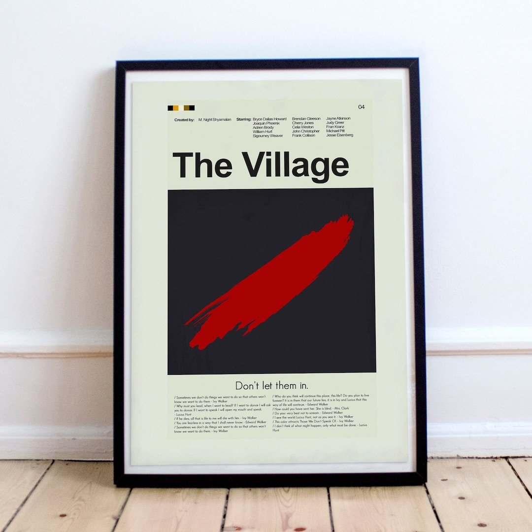 The Village Red Smear 12x18 or 18x24 Print Only - Etsy