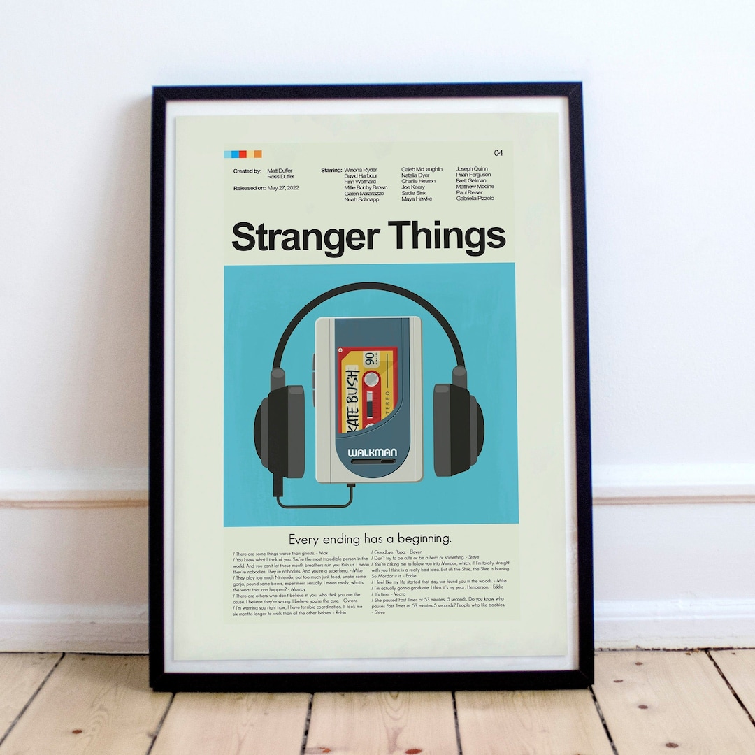 Stranger Things season 4 Max's Walkman 12x18 Print Only - Etsy
