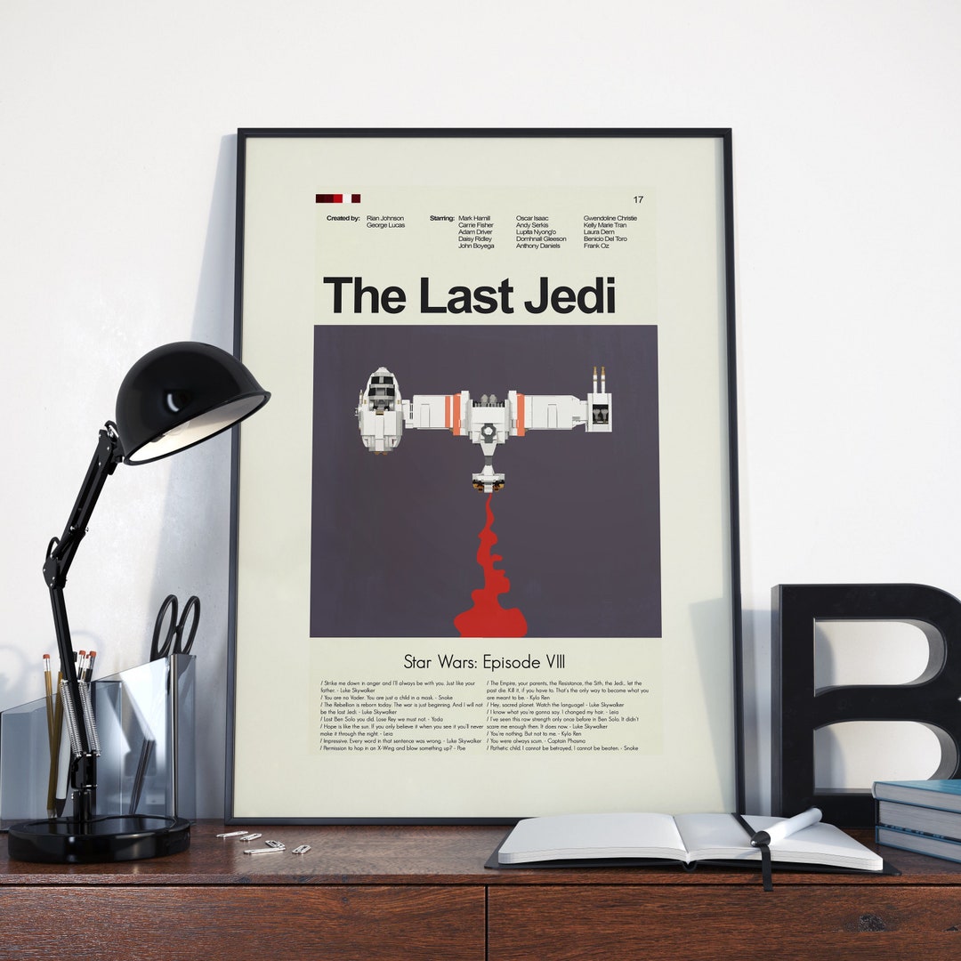 The Last Jedi: Star Wars Episode VIII - Ski Speeder | 12"x18" or 18"x24 ...