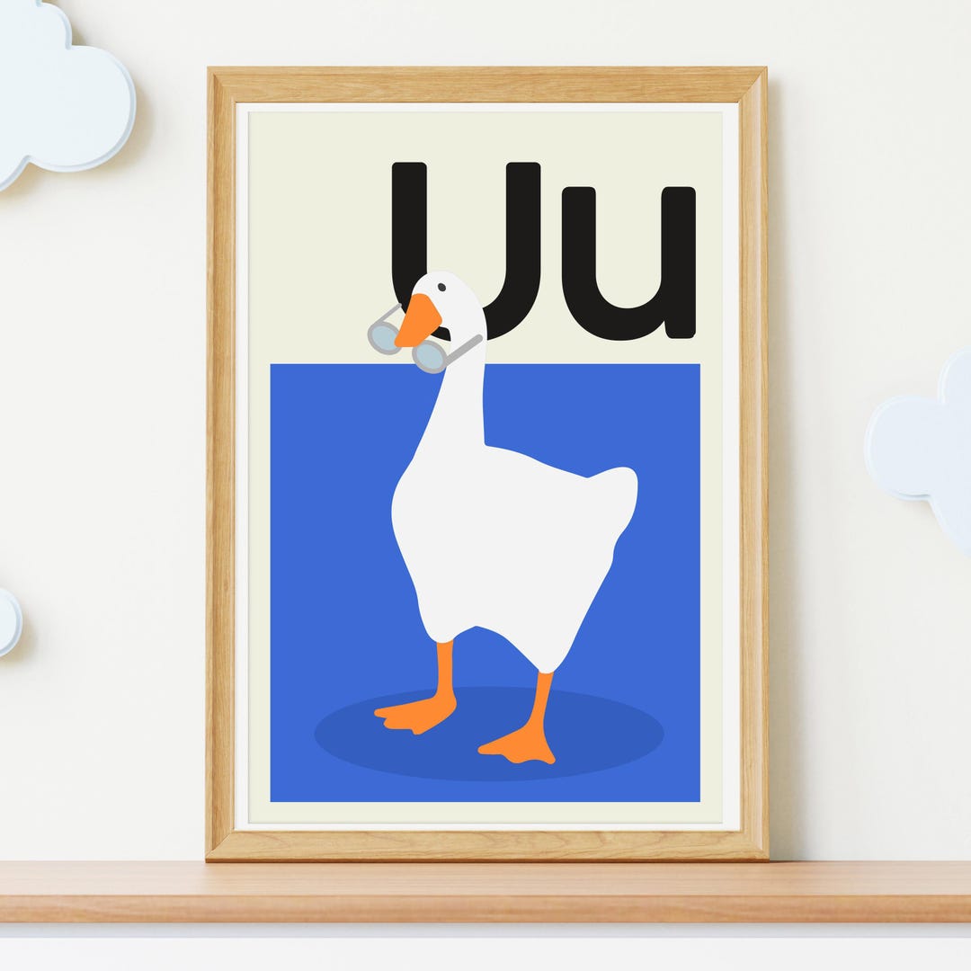 Untitled Goose Game Alphabet Print | 12"x18" or 18"x24" Print Only - Etsy
