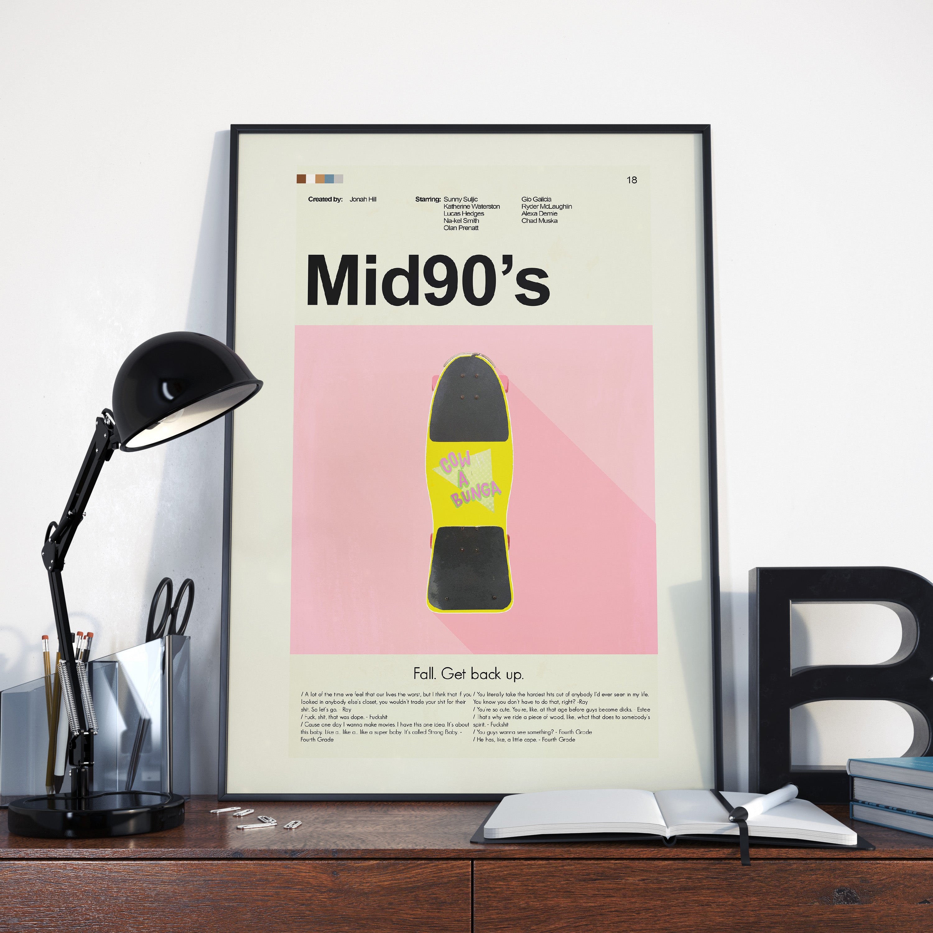 Mid 90's Inspired Mid-century Modern Print | 12"x18" or 18"x24" Print ...