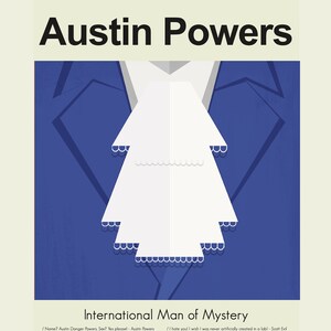 Austin Powers: International Man of Mystery - Blue Suit | 12"x18" or 18 ...