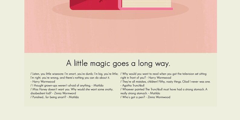 Matilda Inspired Mid-century Modern Print 12x18 or 18x24 Print Only - Etsy