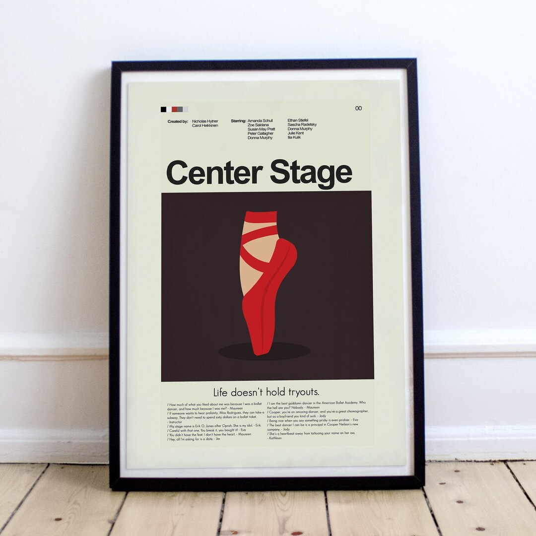 Center Stage Inspired Mid-century Modern Print | 12"x18" or 18"x24 ...