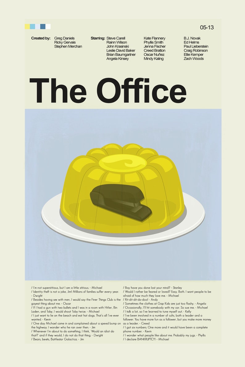 The Office - Stapler in Jello | 12"x18" or 18"x24" Print Only - Etsy