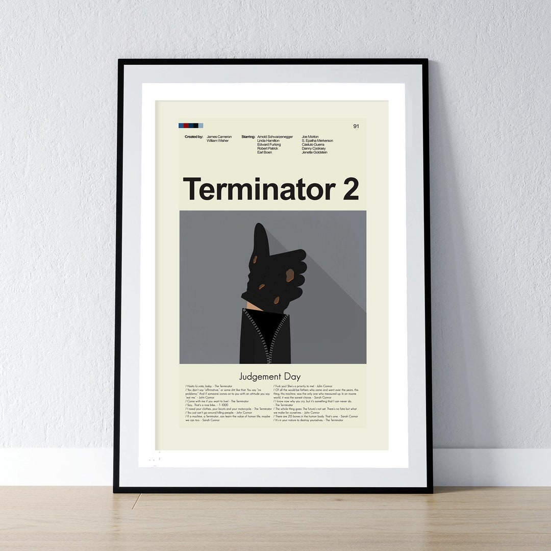 Terminator 2: Judgement Day - Final Scene | 12"x18" or 18"x24" Print ...