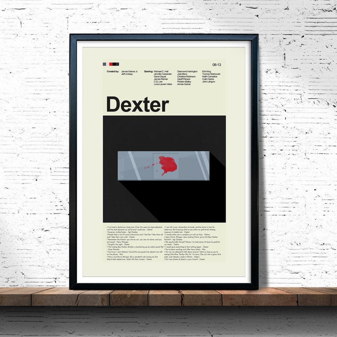 Dexter - Glass Slide | 12"x18" or 18"x24" Print Only - Etsy