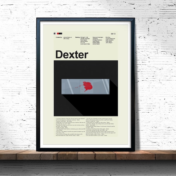 Dexter Poster - Etsy