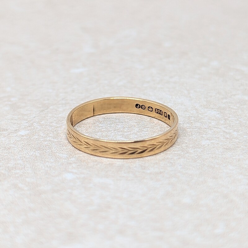 Wheat Pattern Ring - Etsy