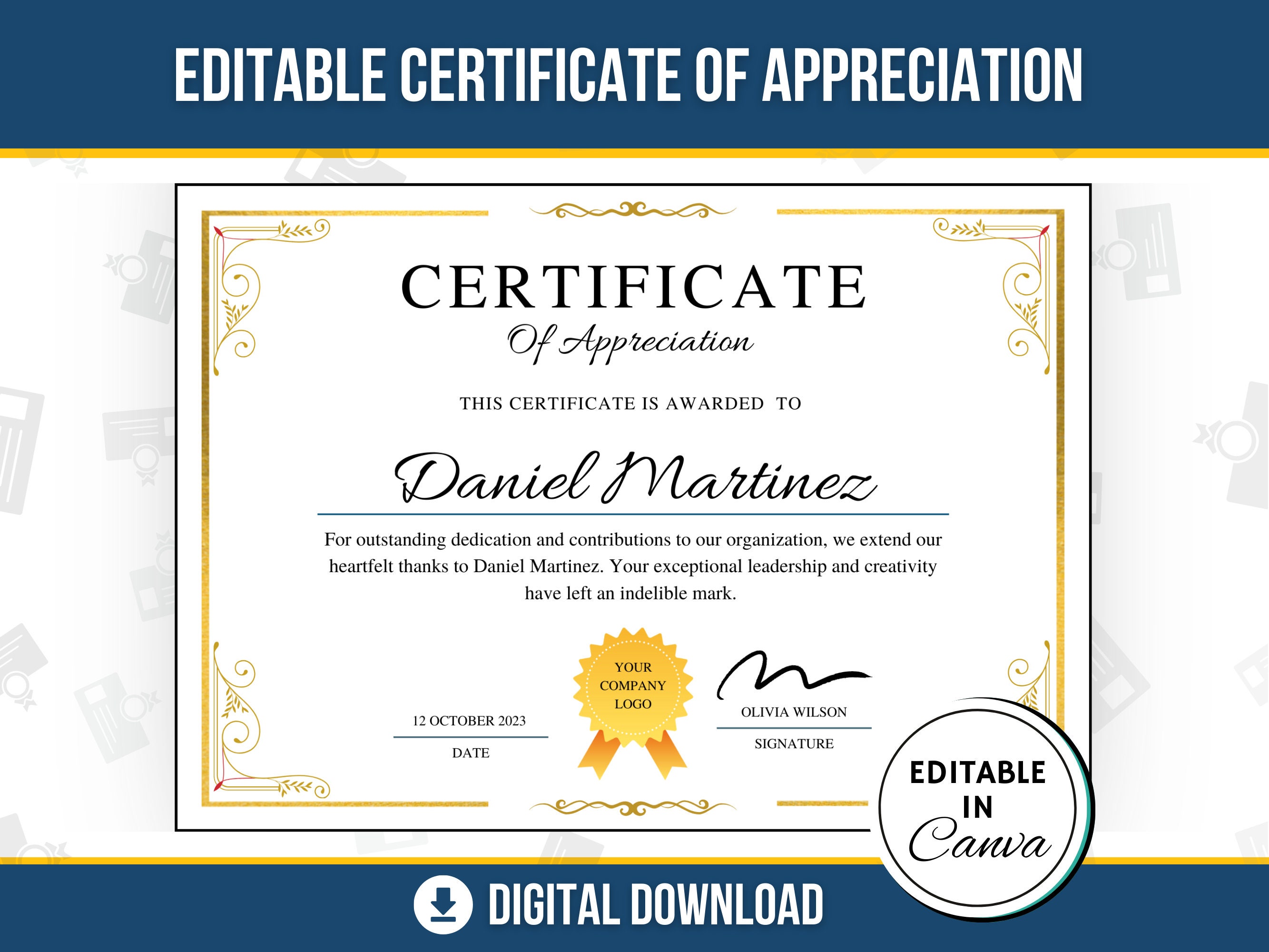 Examples Of Appreciation Awards