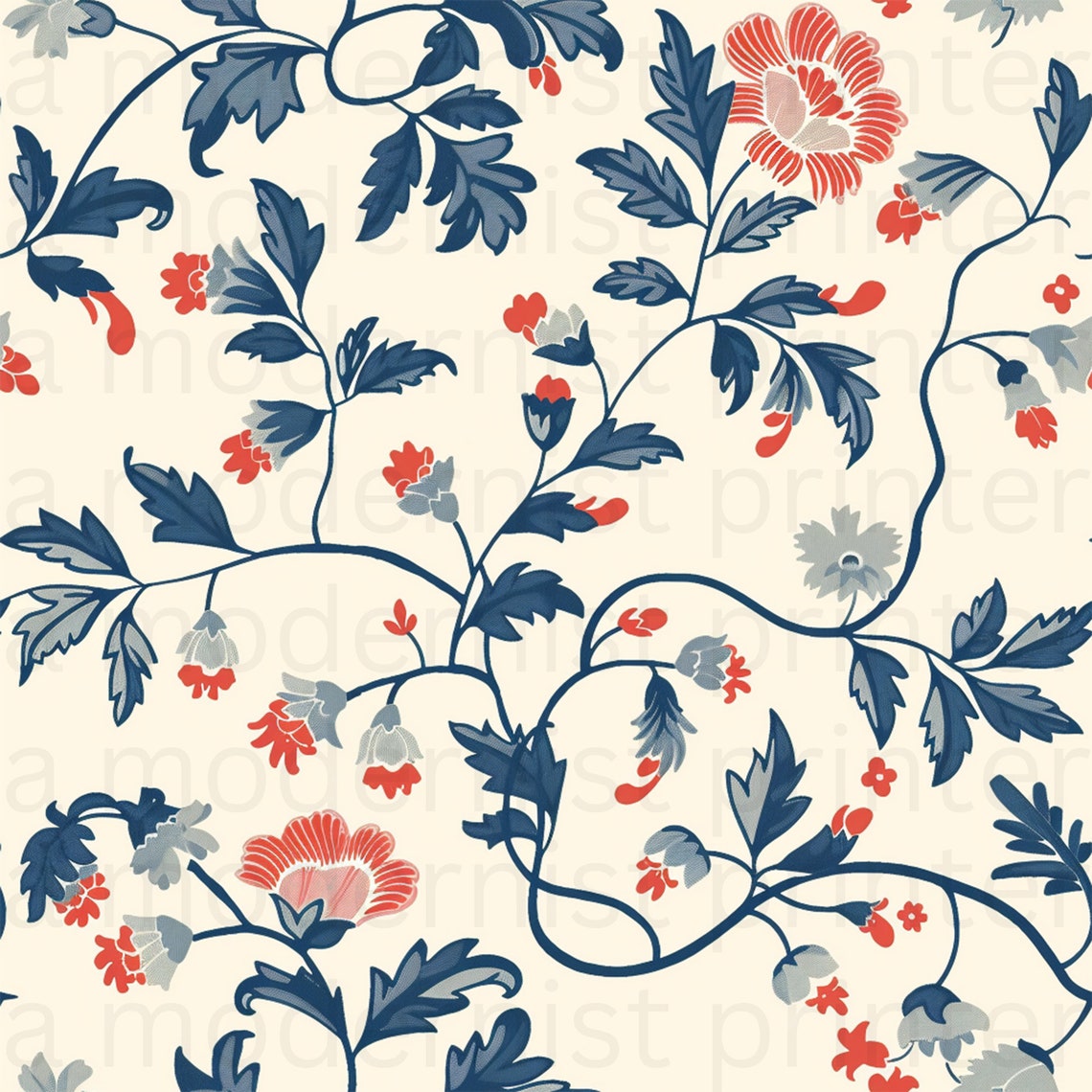 Colonial Floral Patterned Digital Paper , 12 Fresh Original Designs ...