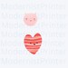 Kawaii Valentines Day Clipart Set Minimalist Illustration Hearts ...