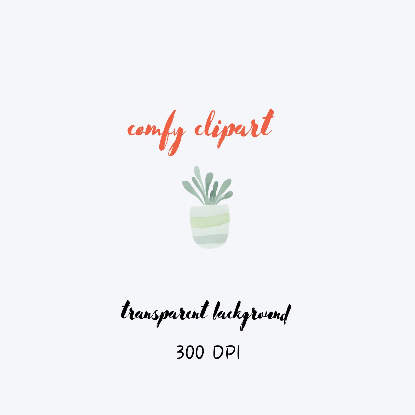 Green Watercolor Potted Plants Clipart - House Plants PNG Format ...