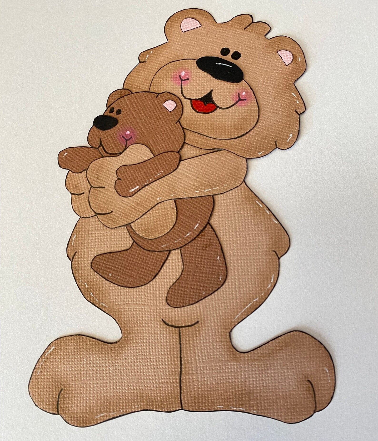 Bear Hugs Paper Piecing Scrapbooking Embellishments Diecuts Kids Family ...