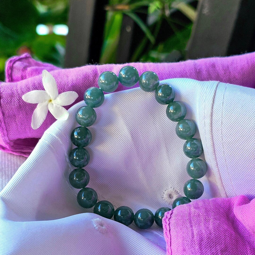 High Quality Burmese Jade Ocean Blue Jade Bracelet Clear Texture With ...