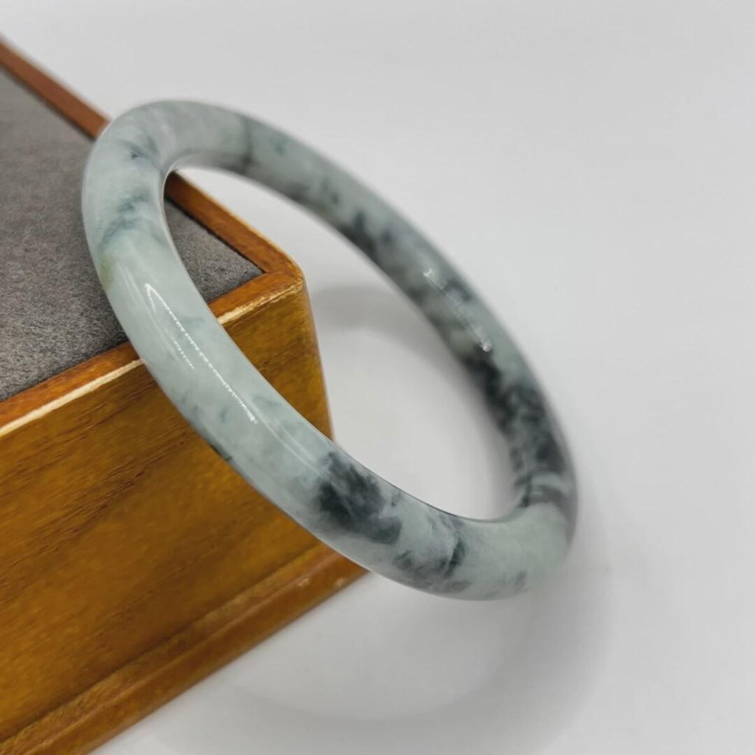 Burmese Jade Bangle: Donut Shape, Translucent Jadeite - 57.2mm - Etsy