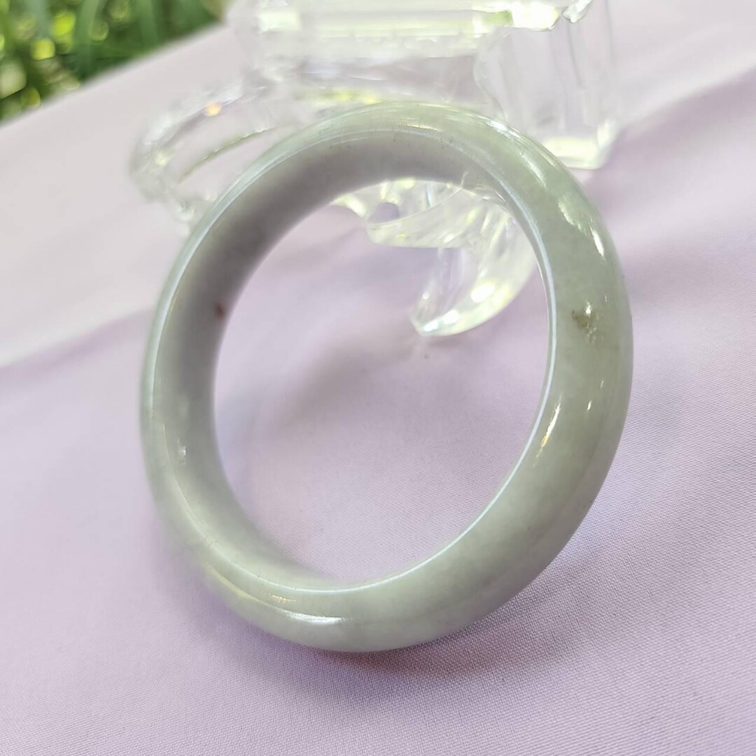 Burmese Jade Bangle Jadeite Bracelet Flat Belly Genuine Natural Type A ...
