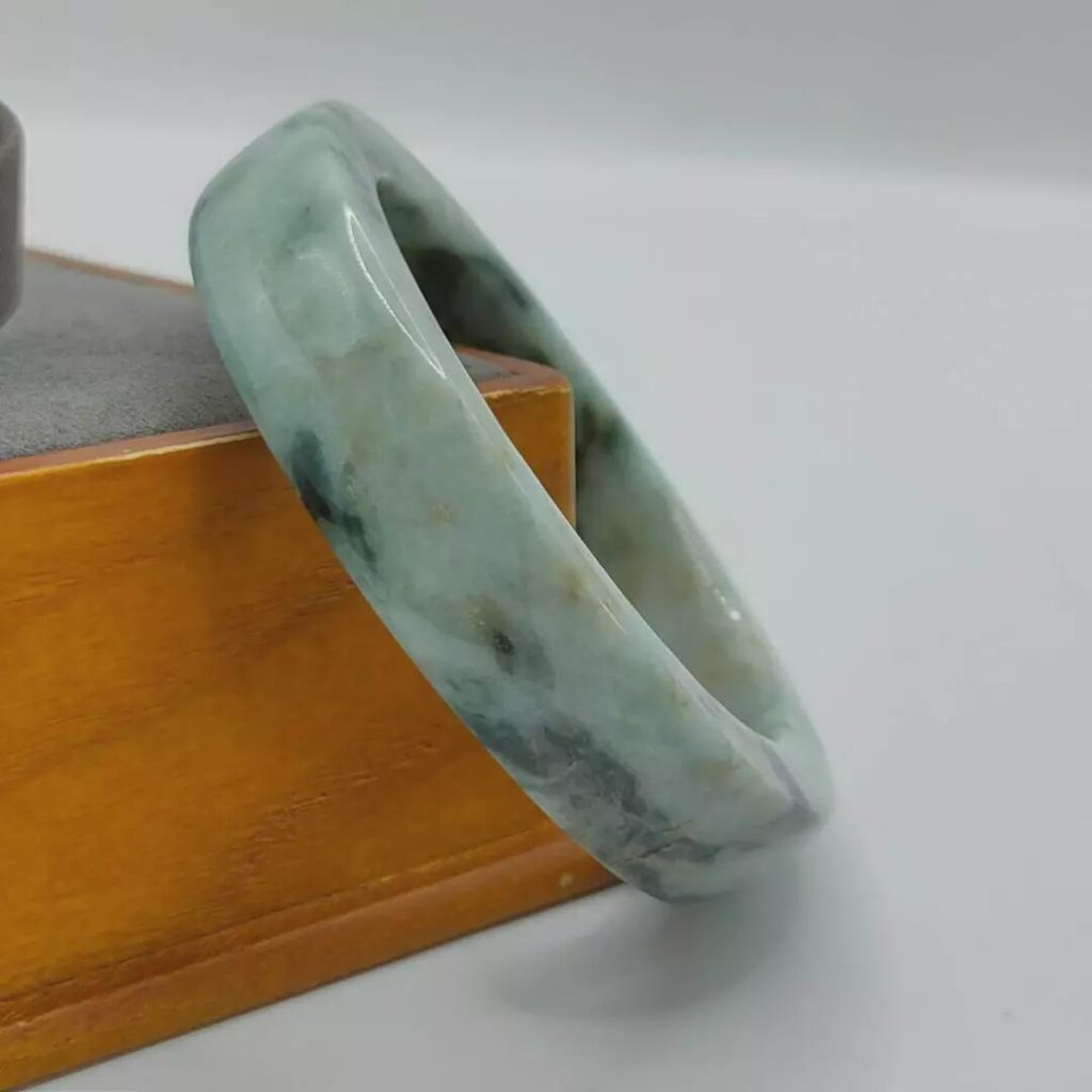 Burmese Jade Bangle Emperor Style Natural Lines Color Jadeite Type A ...