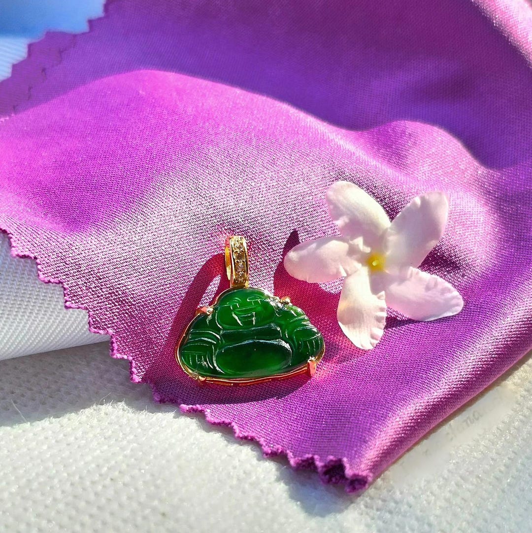High Quality Jade Phra Sangkachai Clear Emperor Green Jade Pendant 925 ...