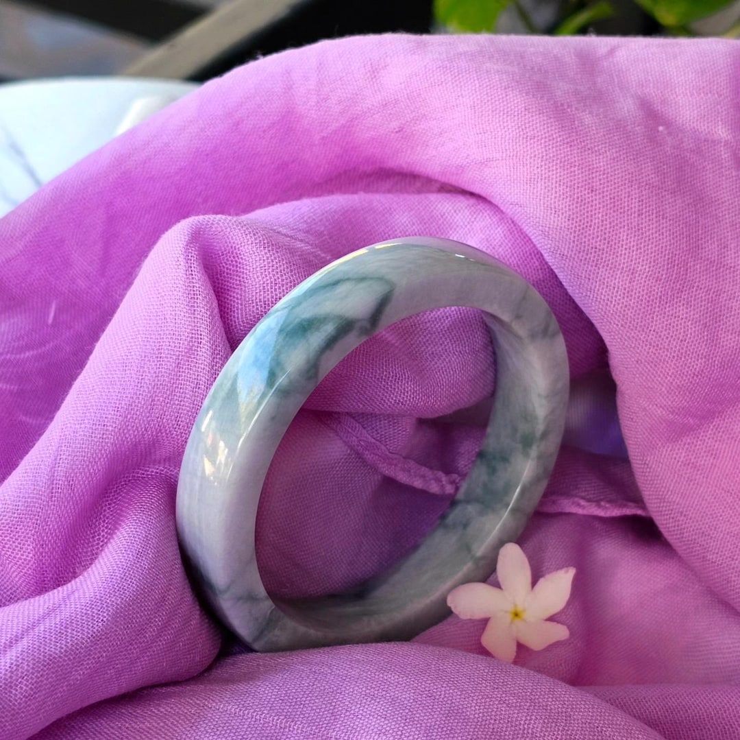Burmese Jade Bangle Emperor Style Translucent Genuine Natural Type A ...