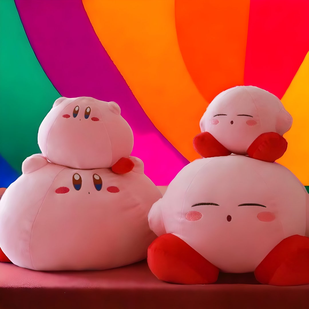 Kirby Plushie Pillow Kirby Squishy Plush Anime Kawaii Plushie Toy Kirby ...