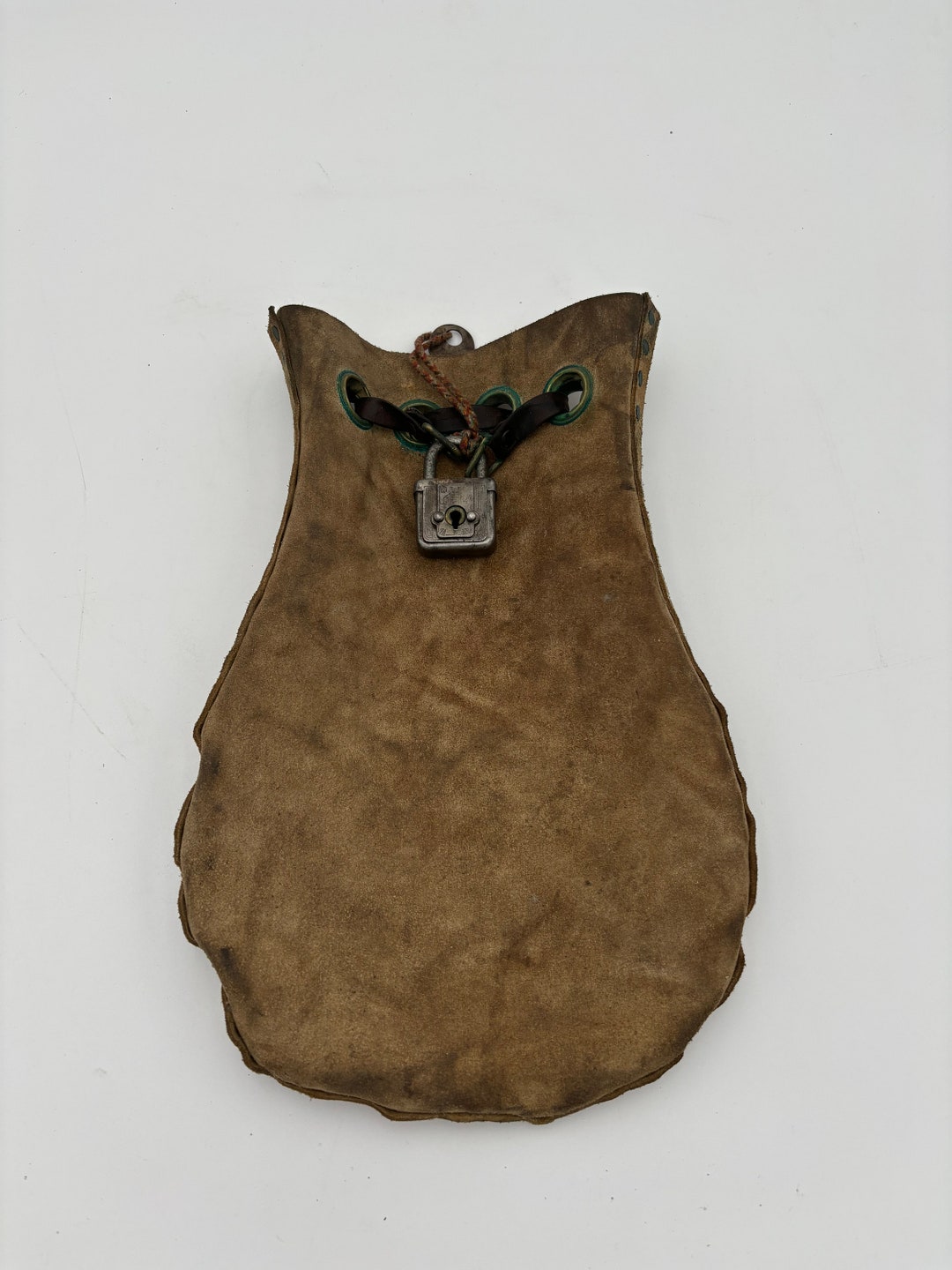 Antique Leather Mail Money Bag With Lock - Etsy UK