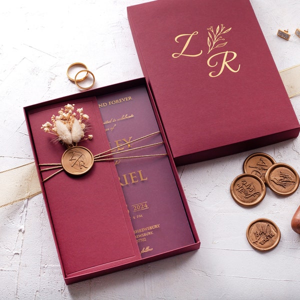 Wedding Program Box - Etsy