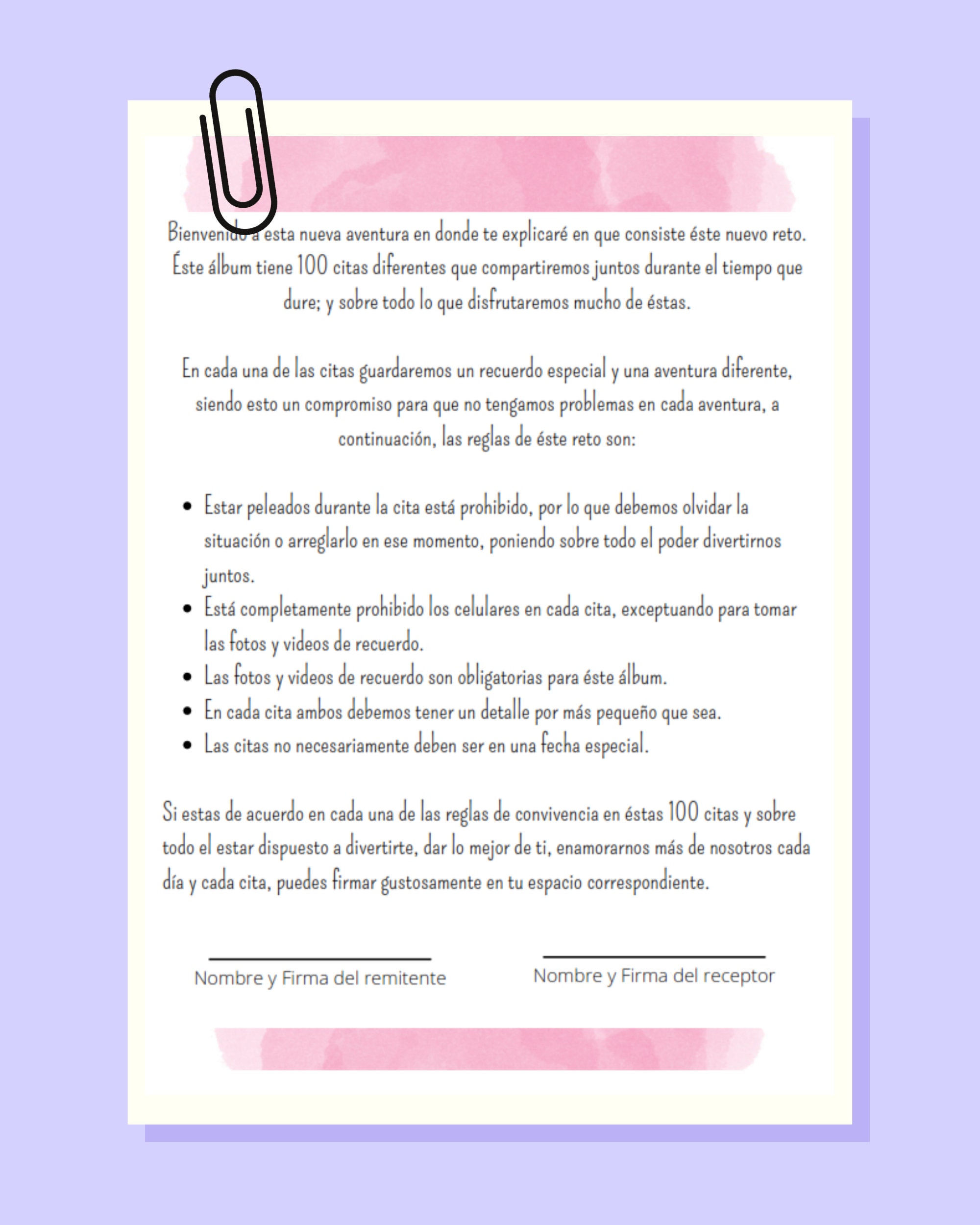 Reto 100 Citas Juntos Libro En Pdf Para Imprimir Etsy España