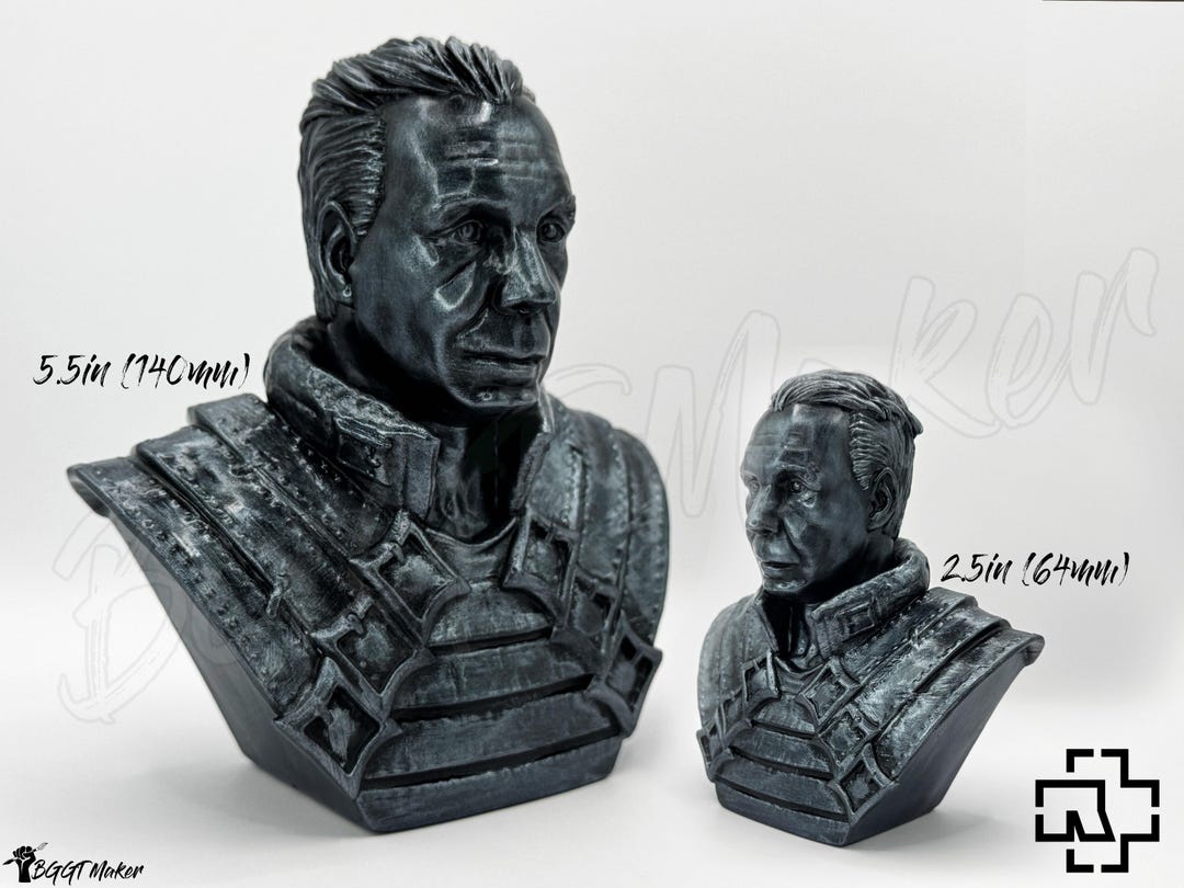 Rammstein Frontman - Till Lindemann Bust - Hand-painted Resin Figure ...