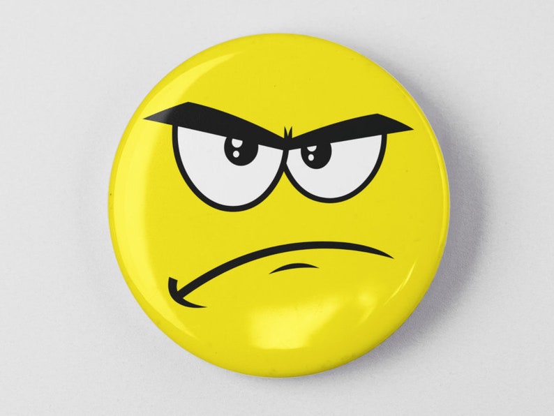 Cartoon Funny Faces Emoji Pinback, Pin Buttons 3 - Etsy